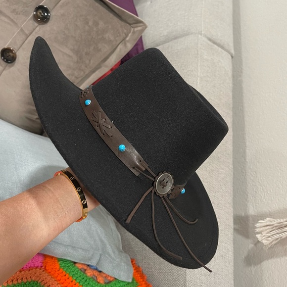Frye | Accessories | Frye Felt Cowboy Hat Western Bendable Brim ...